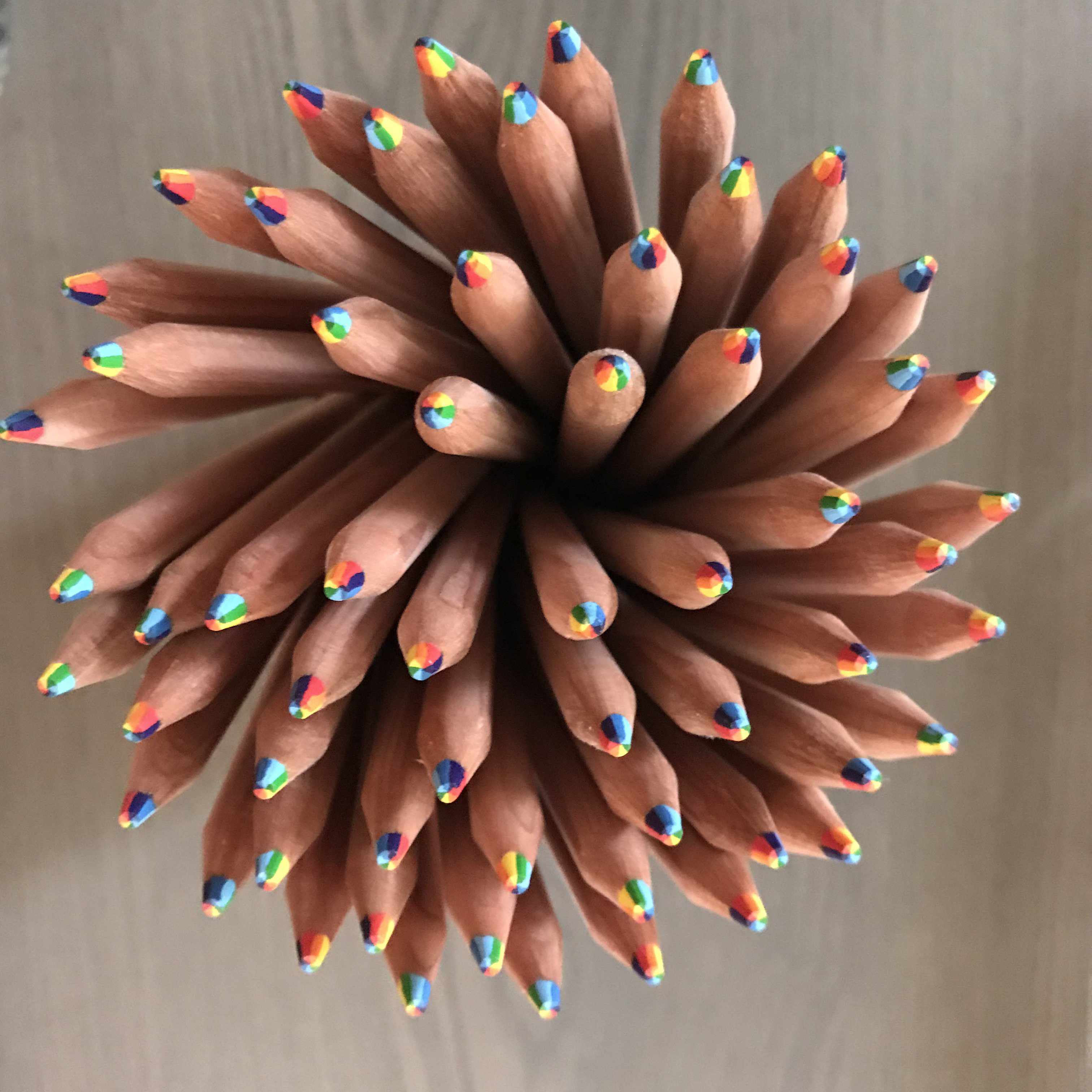 Rainbow Pencil - 7 Colors in 1 - Natural Wood - The Paper Seahorse