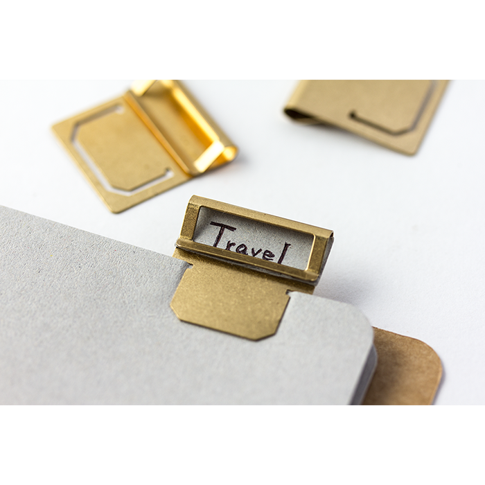 TRAVELER'S COMPANY - Brass Index Clip - The Paper Seahorse